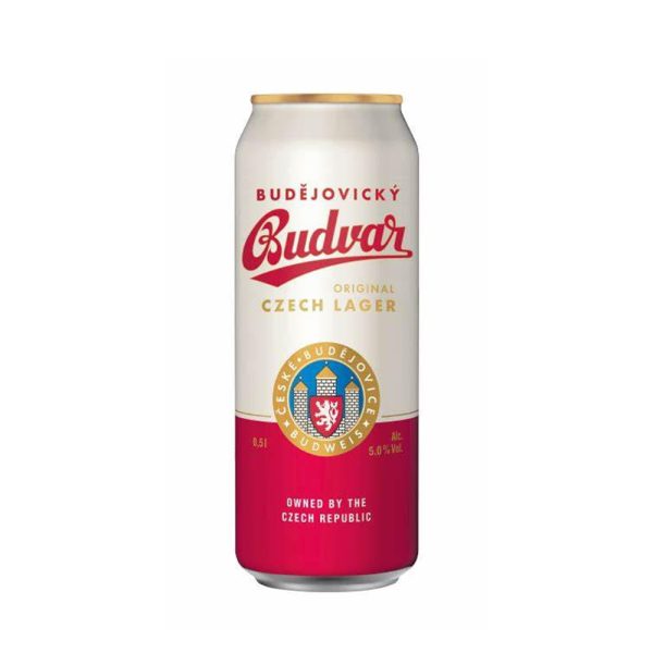 BUDEJOVICKY BUDVAR ORIGINAL BEER CANS 500ML-5%-24PK (6 *4PK) (RRP: $4. ...